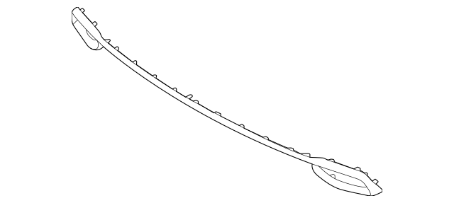 GENUINE KIA SELTOS 2021-2023 REAR BUMPER CENTER MOLDING TRIM, 86696 ...