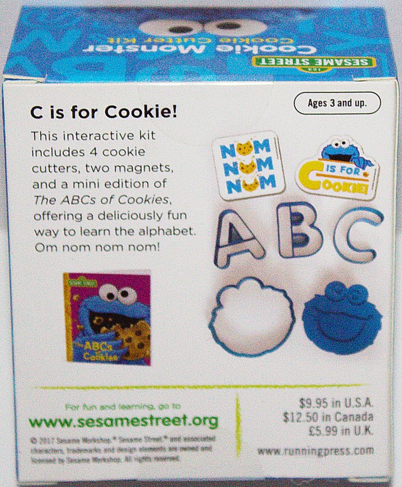 Sesame Street Cookie Monster Cookie Cutter Kit + Mini Book ABCs of ...