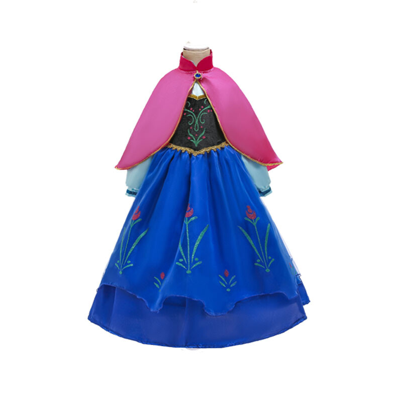 Disney Fancy Anna Elsa Frozen Cosplay Costume Party Girls Princess ...
