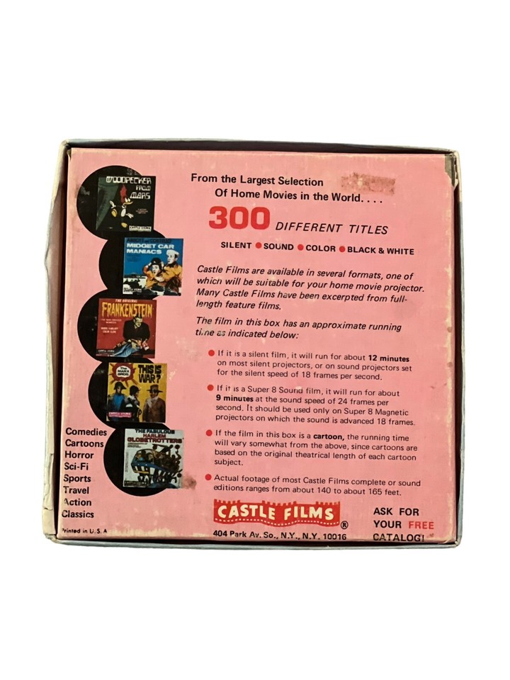 8MM Film Cartoon Dynamo Doc Mouse Trapped-Castle Films Super 8 MCM ...