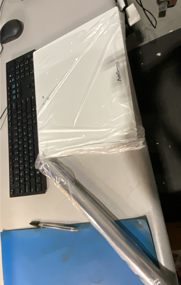 Amscope Single Arm Boom Stand for Stereo Microscopes Steel Arm Mount ...