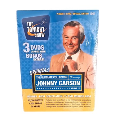 The Tonight Show Starring Johnny Carson Ultimate Collection 3 DVDS NEW ...