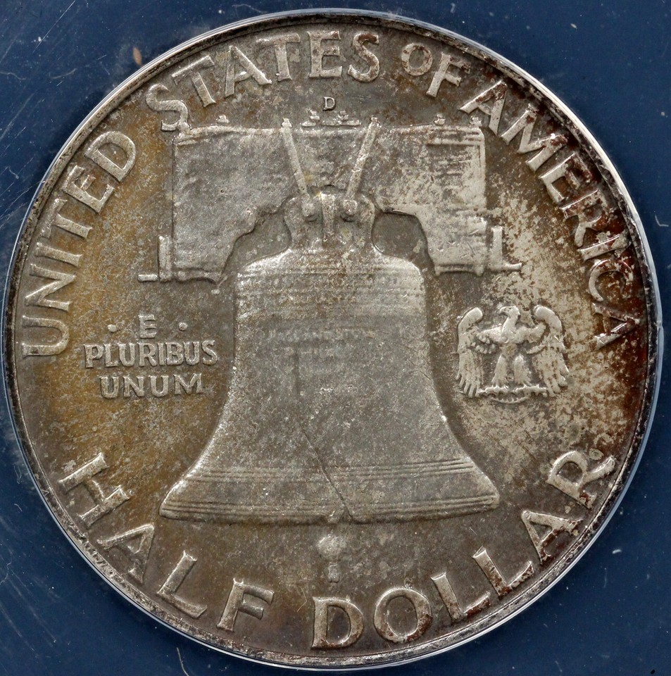 1958-D 50c Franklin Half Dollar Full Bell Lines ANACS MS 66 FBL | eBay
