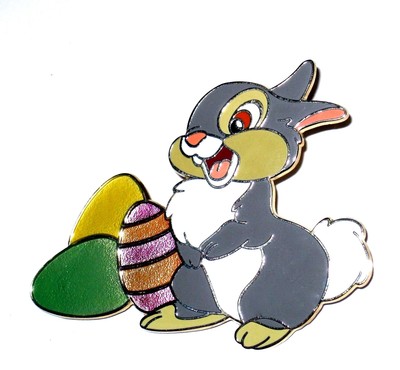 LE 100 Disney Pin Bambi Thumper Bunny Rabbit Easter Eggs Colorful RARE ...
