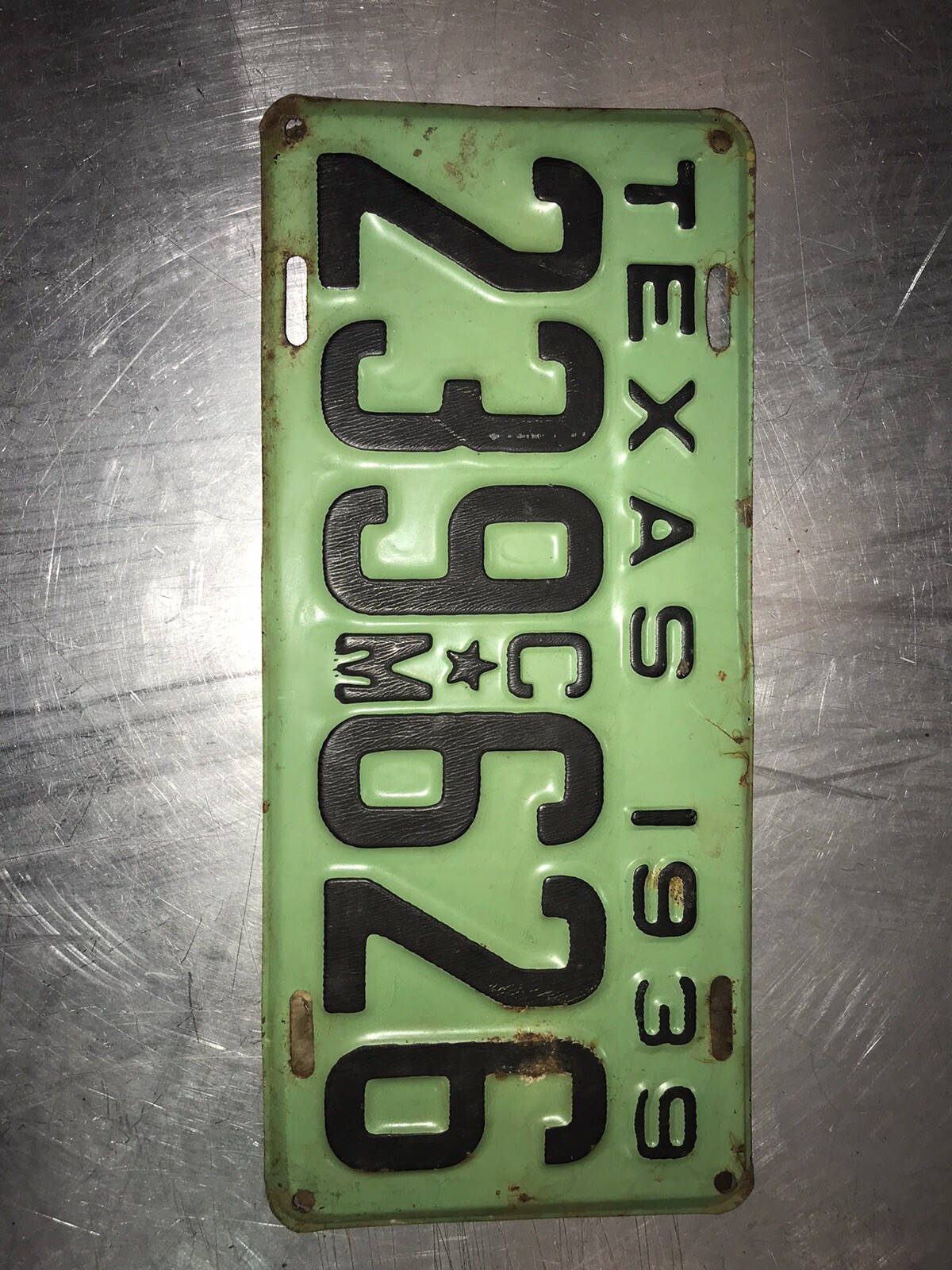 1939 TEXAS COMMERCIAL LICENSE PLATE SET VERY NICE ORIGINAL PAINT | eBay