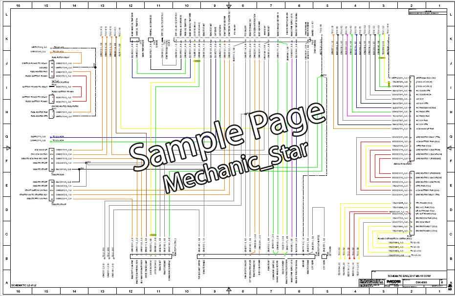 Paccar MX13 EPA17 Engine Wiring Diagram Schematic (USB) | eBay