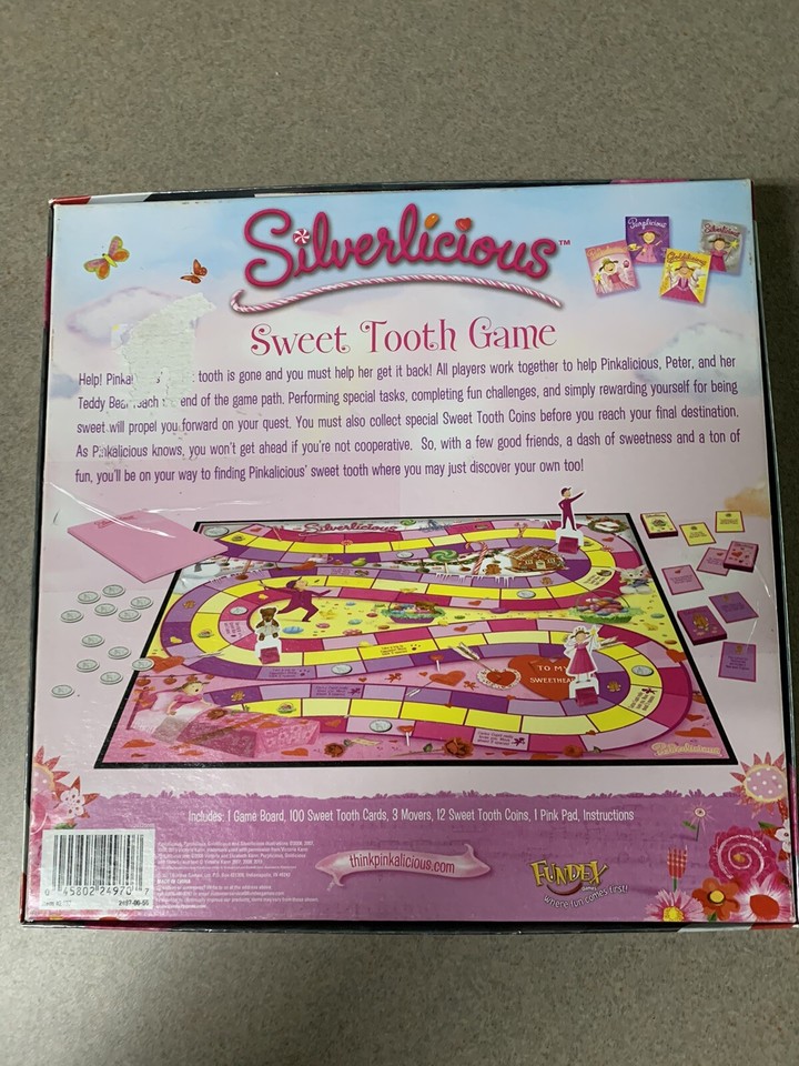 Silverlicious Board Game by Fundex Pinkalicious Sweet Tooth Rare Out of ...
