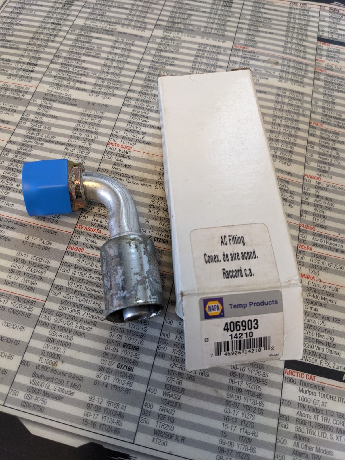NAPA TEMP PRODUCTS 406904 A/C HOSE END / 90 NOS💥FREE SHIPPING💥 | eBay