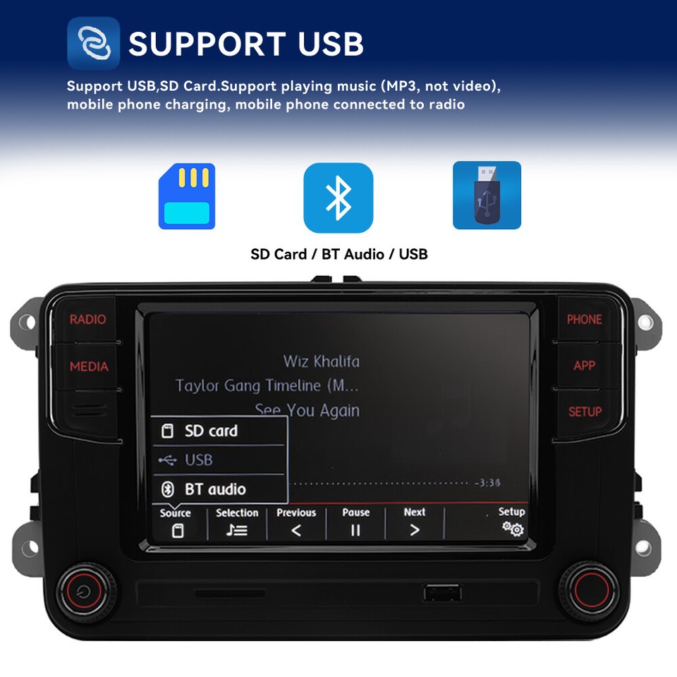 CarPlay RCD330 Plus RCD360 RCD340G Car Radio Stereo Android Auto For VW ...