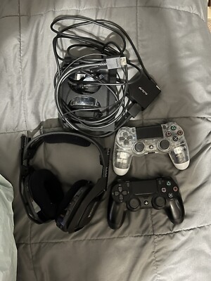 Astro A50 W/ Charging Station,PS5 Adapter ,2 PS4 Controllers *READ ...