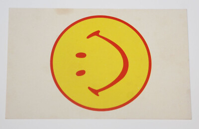 Vintage Yellow & Read Smiley Face Postcard - Insilco Dukane Press ...