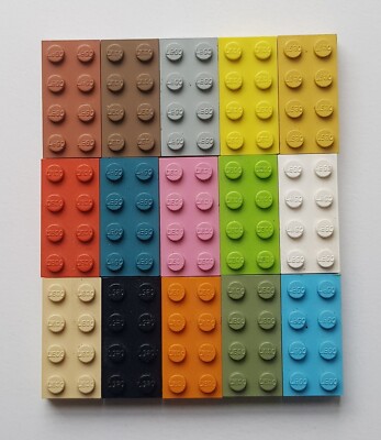 LEGO MODULEX 15 BRICKS 2x4 WITH LEGO LOGO ON STUDS | eBay