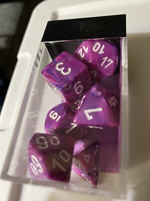 Purple Pearl Dice RPG Set Polyhedral DND Dungeons and Dragons ...