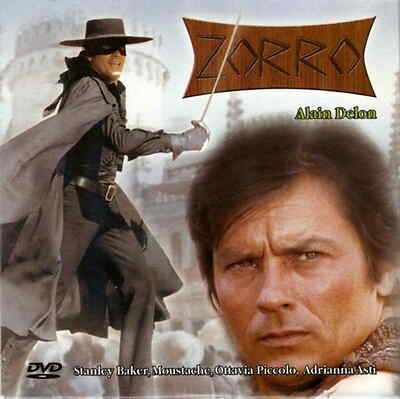 ZORRO (Stanley Baker, Alain Delon, Moustache, Piccolo) ,R2 DVD only ...