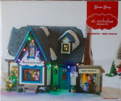 NEW St Nicholas Square Village ~ Village Ice Skating Skate Shop ~ 2016 ...