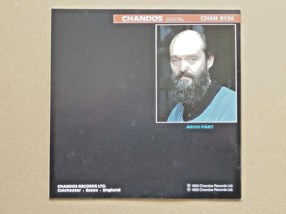 ARVO PART : Collage. Neeme Jarvi. 1993 Chandos CD. Excellent condition ...