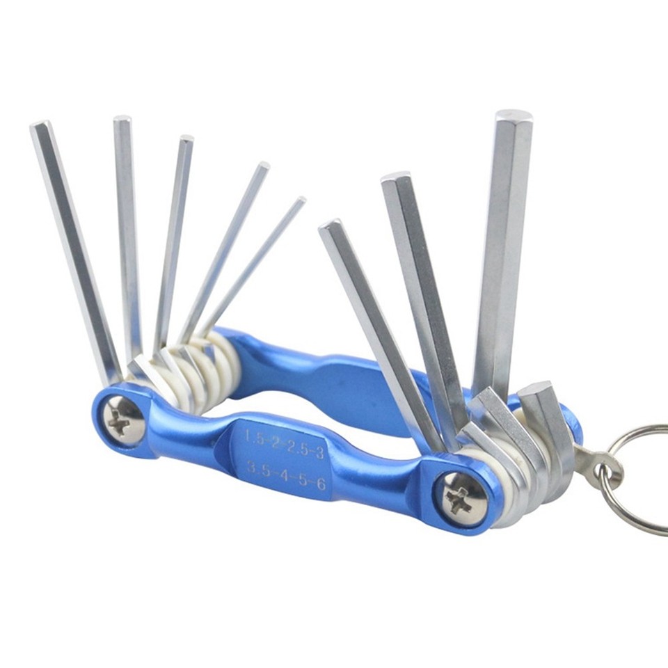 Folding Hex Key Box End Wrench Set Flat Head Spanner Key Set Repair ...