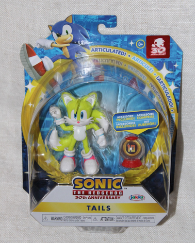 Jakks Pacific Sonic The Hedgehog Neon Tails with Super Ring Action ...
