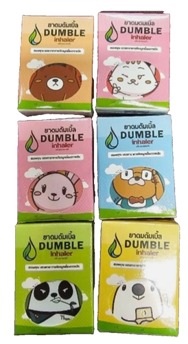 6 New Cartoon Design Dumble Double Inhaler Holes Herbal Inhaler ( Aroma ...