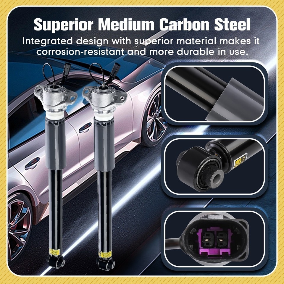 2x Rear L+R Shock Absorbers Struts Magnetic For Audi A3 Quattro S3 RS3 ...