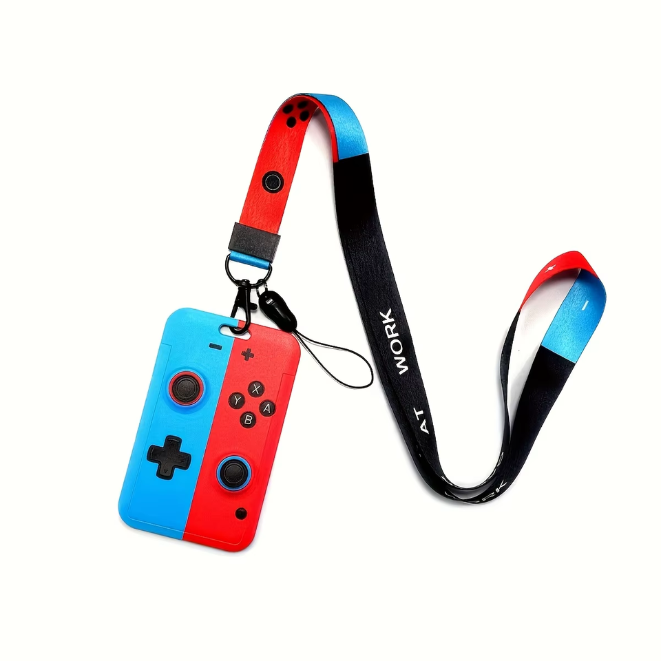 Game Controller Badge Holder Name Tag Lanyard ID Card Neck Strap ...