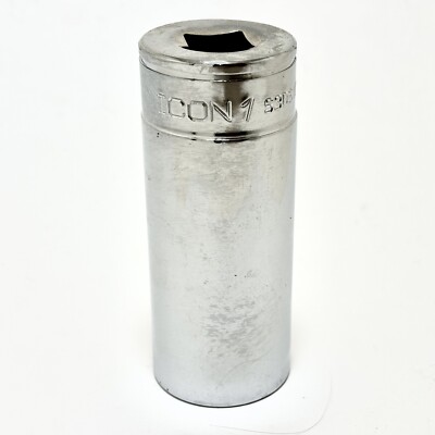 NEW ICON 1 INCH DEEP SOCKET 1/2” DRIVE S3DS100 SAE STANDARD 6 POINT ...