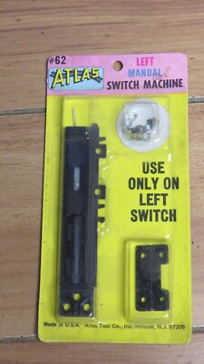 ATLAS HO #62 Left Manual Switch Machine Factory Sealed 559704 | eBay