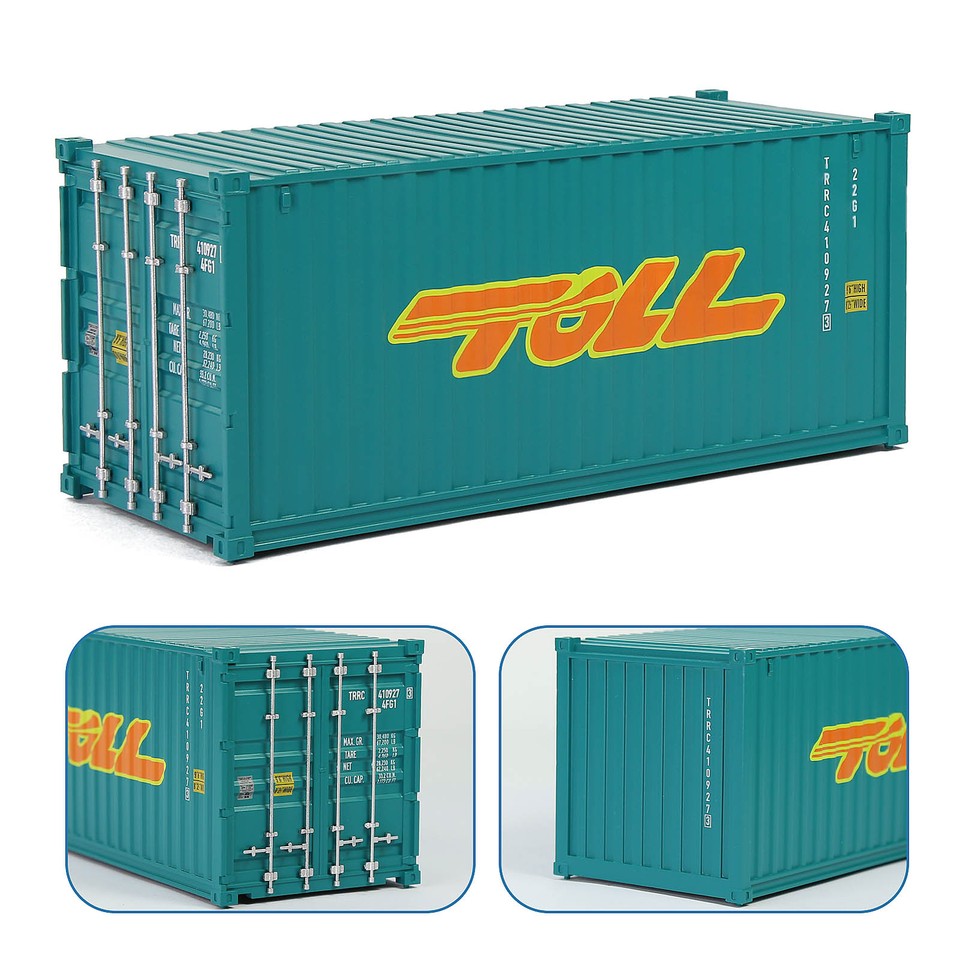 Evemodel O Scale 1:43 20ft Shipping Container 20' Cargo for Express ...