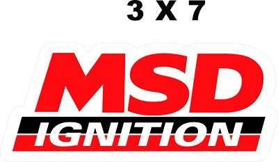 MSD IGNITION DECAL Laminated Vinyl Decal 3" x 7" | eBay