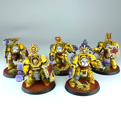 Assault Terminators Squad Imperial Fists - Painted - GW Warhammer 40K ...