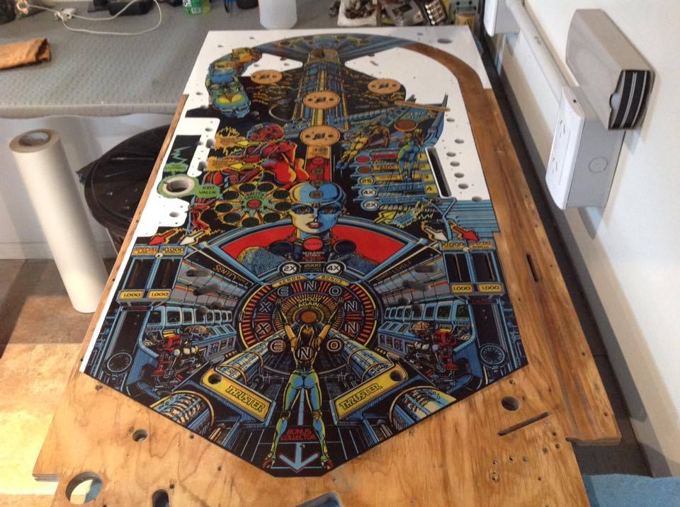 XENON Pinball Machine Playfield Overlay UV PRINTED - Clear Inserts - | eBay