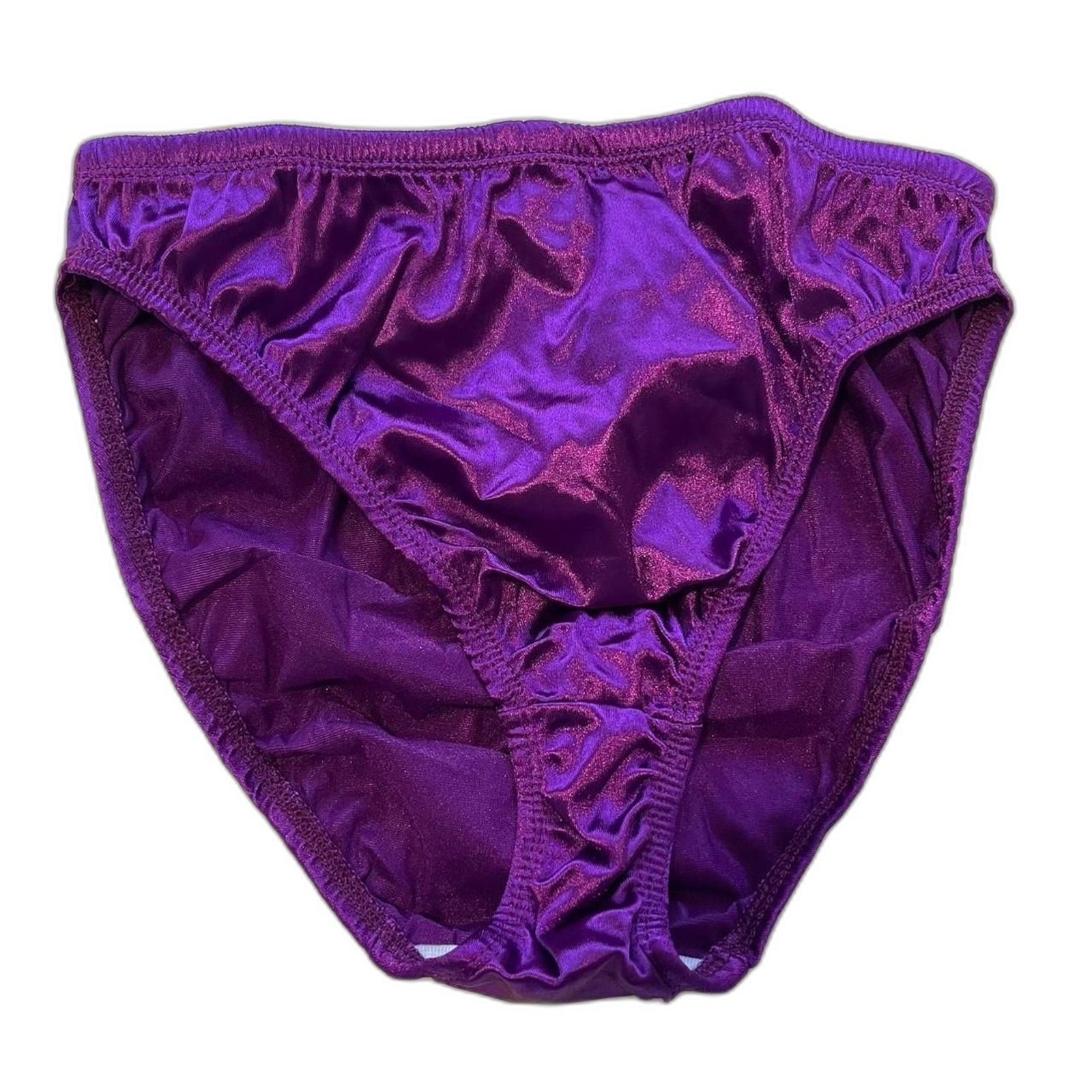 vintage Y2K 2000s satin purple bikini panties size me… - Gem