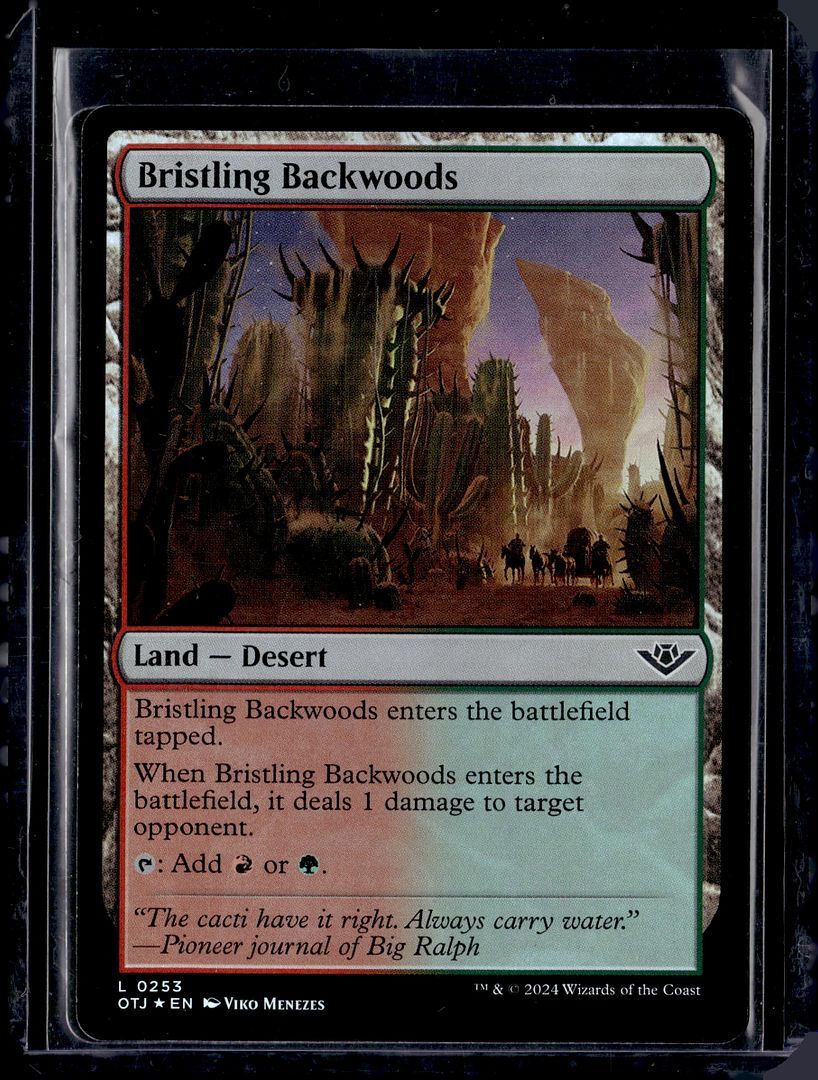 Bristling Backwoods - 253 - Foil - OTJ - NM - MTG - Magic the Gathering ...
