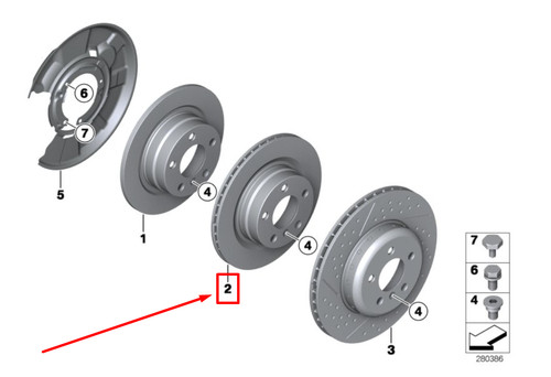NEW BMW 3 F30 REAR BRAKE DISC 34216864899 6864899 ORIGINAL | eBay