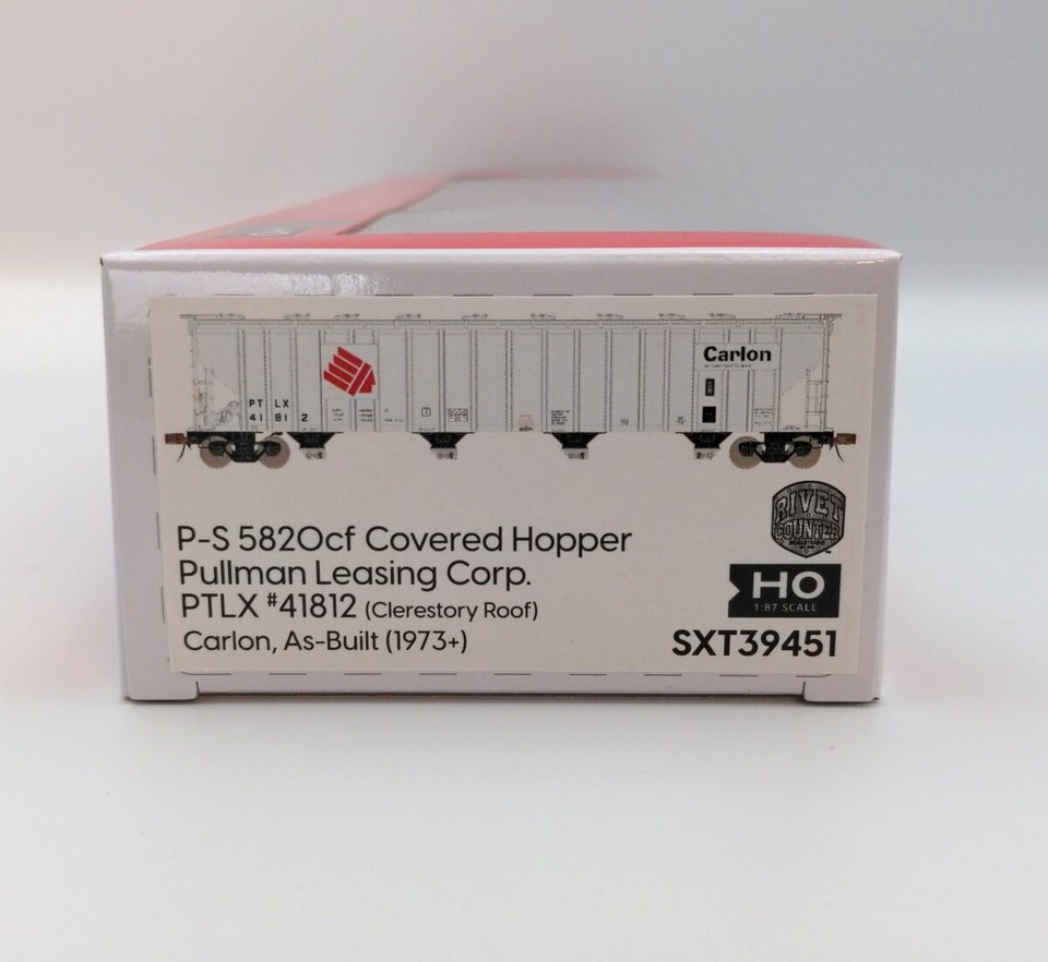 Scale Trains SXT39451 HO P-S 5820 Covered Hopper Carlon PTLX #41812 | eBay