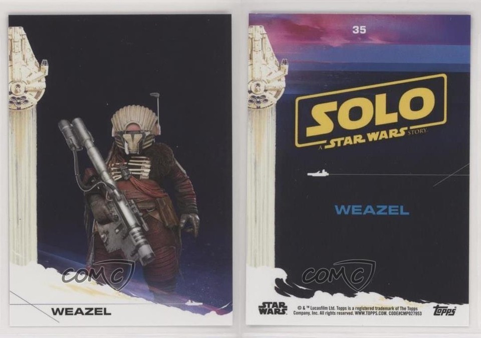 2018 Topps Star Wars: Solo Weazel #35 g7i | eBay