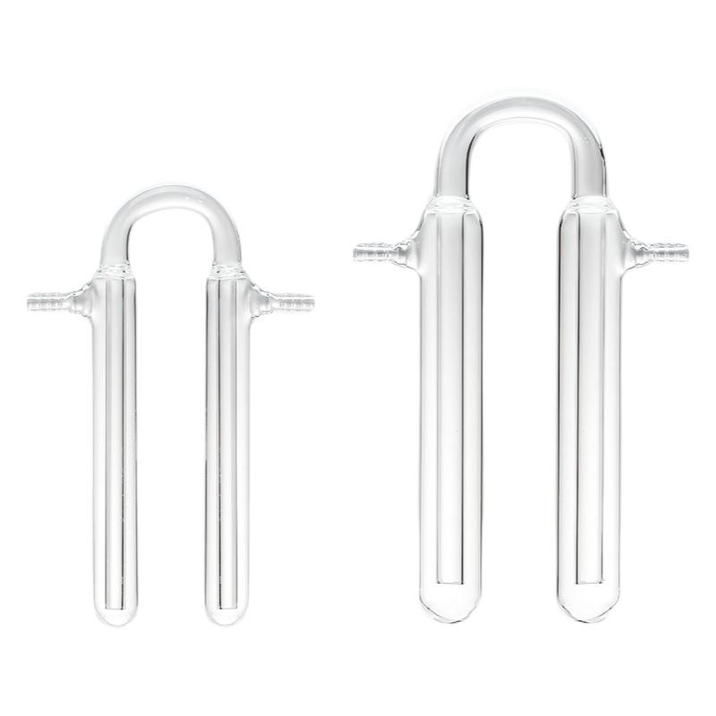 U-Tube Bubbler Liquid Seal 18mm 20mm 28mm Borosilicate Glass Chemistry ...