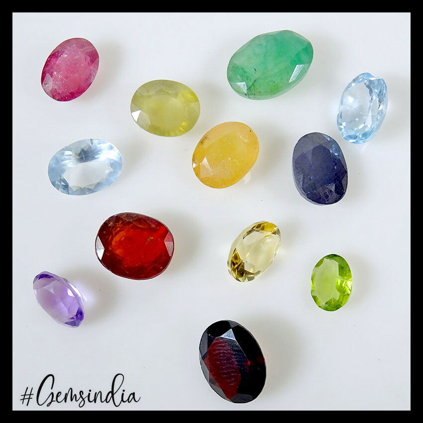 12 Pcs Estate Genuine Semi Precious Loose Jewelers Collection Multi ...