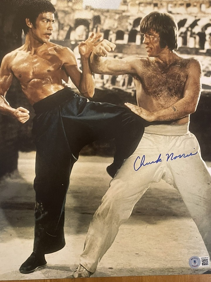 CHUCK NORRIS AUTOGRAPHED 11X14 SIGNED PHOTO W/ BECKETT WITNESSED COA | eBay