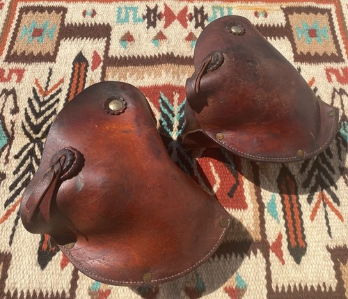 Tapaderos - Brown Leather - 3" neck - Quality USA Shop Made Taps for ...