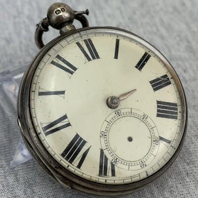 E Wise Manchester Pocket Watch 1896 Fusee Sterling Swing Out Key Wind ...