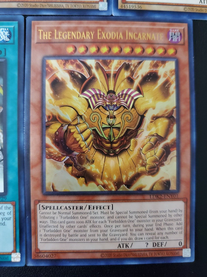 YUGIOH Exodia The Forbidden One Complete! LDK2 Necross, Incarnate ...