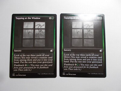 Tapping at the Window x2 MTG Innistrad Double Feature Green Common ...