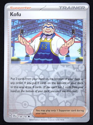 Pokemon TCG Kofu 138/142 2024 Stellar Crown Reverse Holo Uncommon Card ...