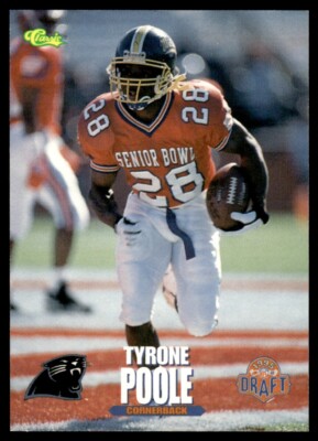 1995 Classic NFL Rookies #22 Tyrone Poole Rookie Carolina Panthers | eBay