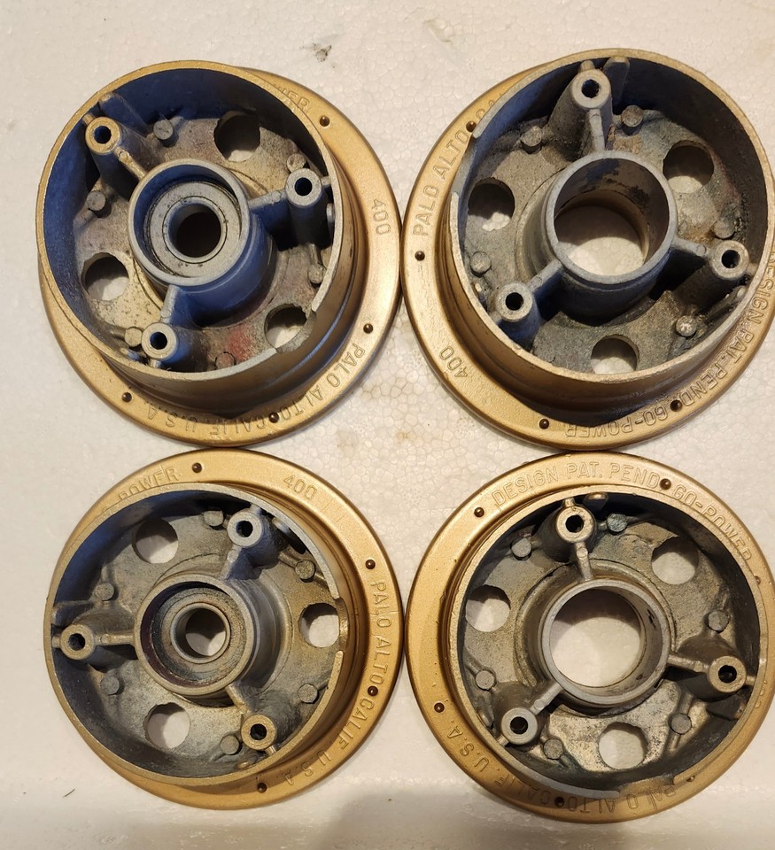 Vintage Go Kart 4 inch Go Power front wheels | eBay