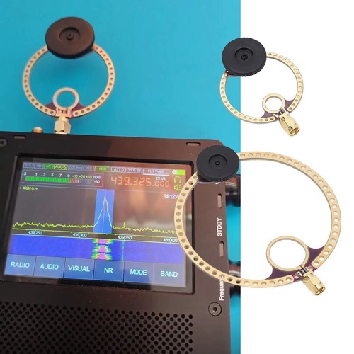 UV UHF VHF FM Small Loop Antenna 400M‑470MHz Shortwave Active Receiving ...