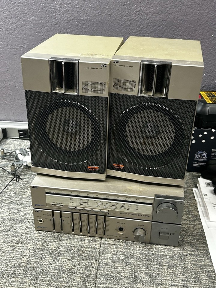 JVC Boombox PC-R11JW 80's Old School Vintage Cassette Radio Ghetto ...