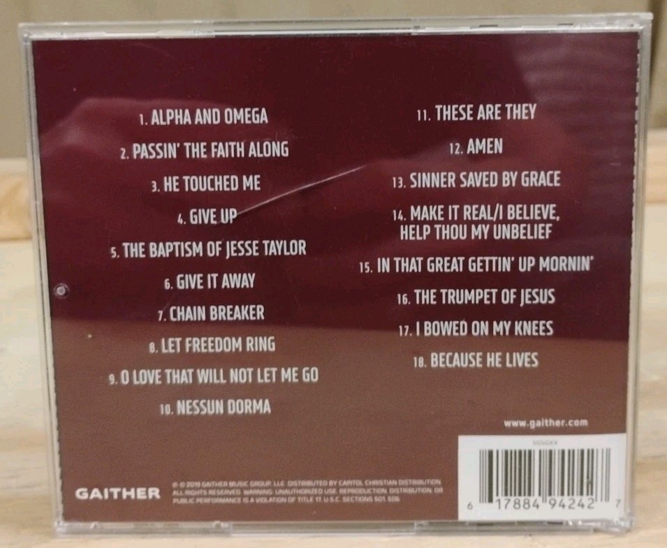 The Gaither Vocal Band Reunion Live Album CD Gaither Music Group 2019 ...