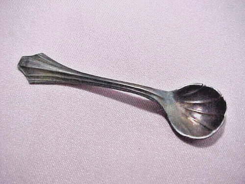 Sterling Salt Spoon Shell Pattern Bowl 2" Long | eBay